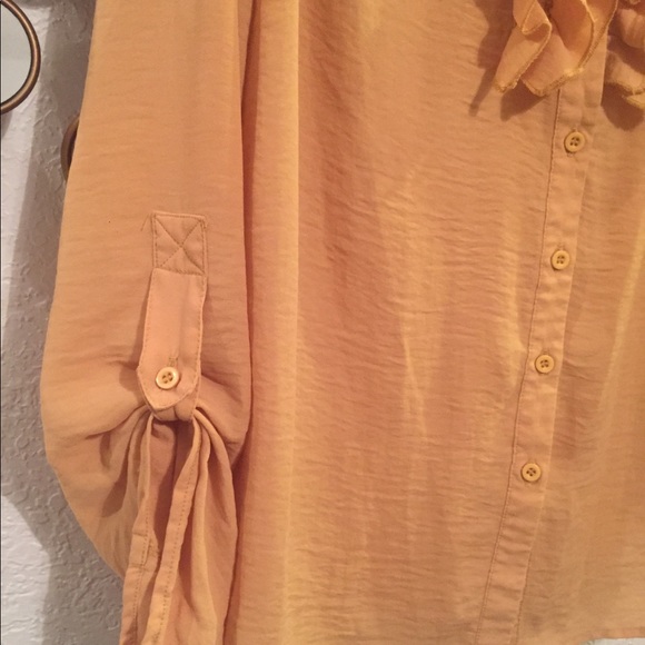 Forever 21 | Tops | Golden Yellow Ruffled Top | Poshmark